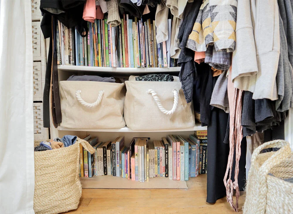 Sharing One Compact Closet as a Family — The Tiny Canal Cottage