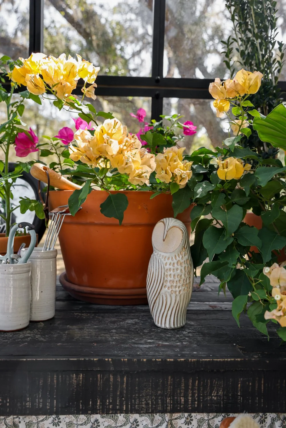 Biophilic Design: The Greenhouse Office (Brick Floor Update) — The Tiny ...