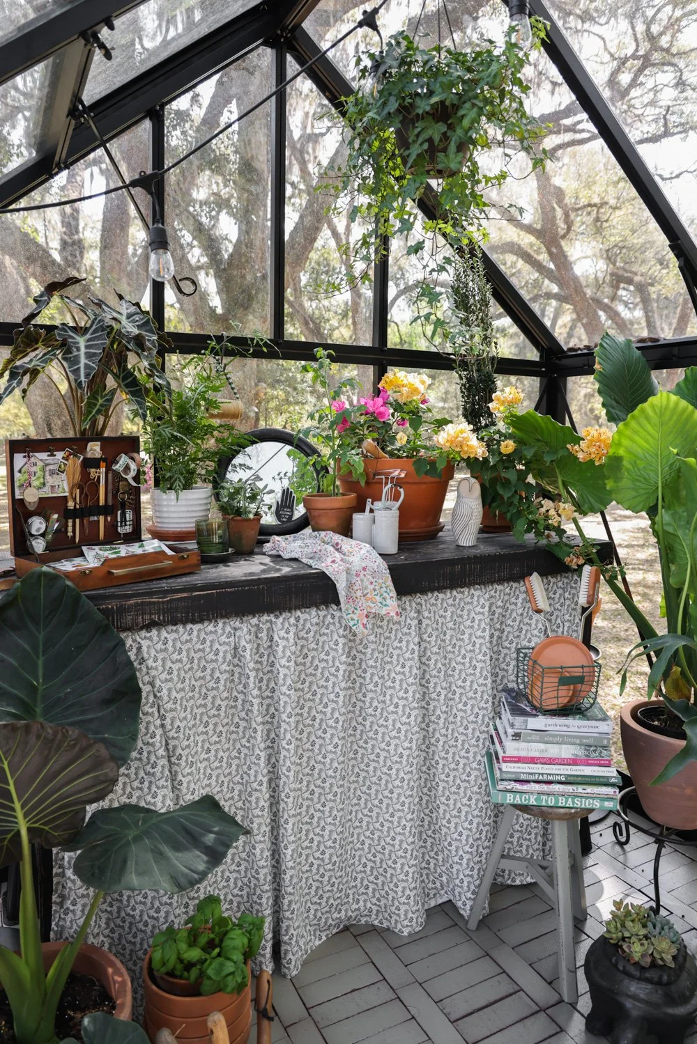 Biophilic Design: The Greenhouse Office (Brick Floor Update) — The Tiny ...