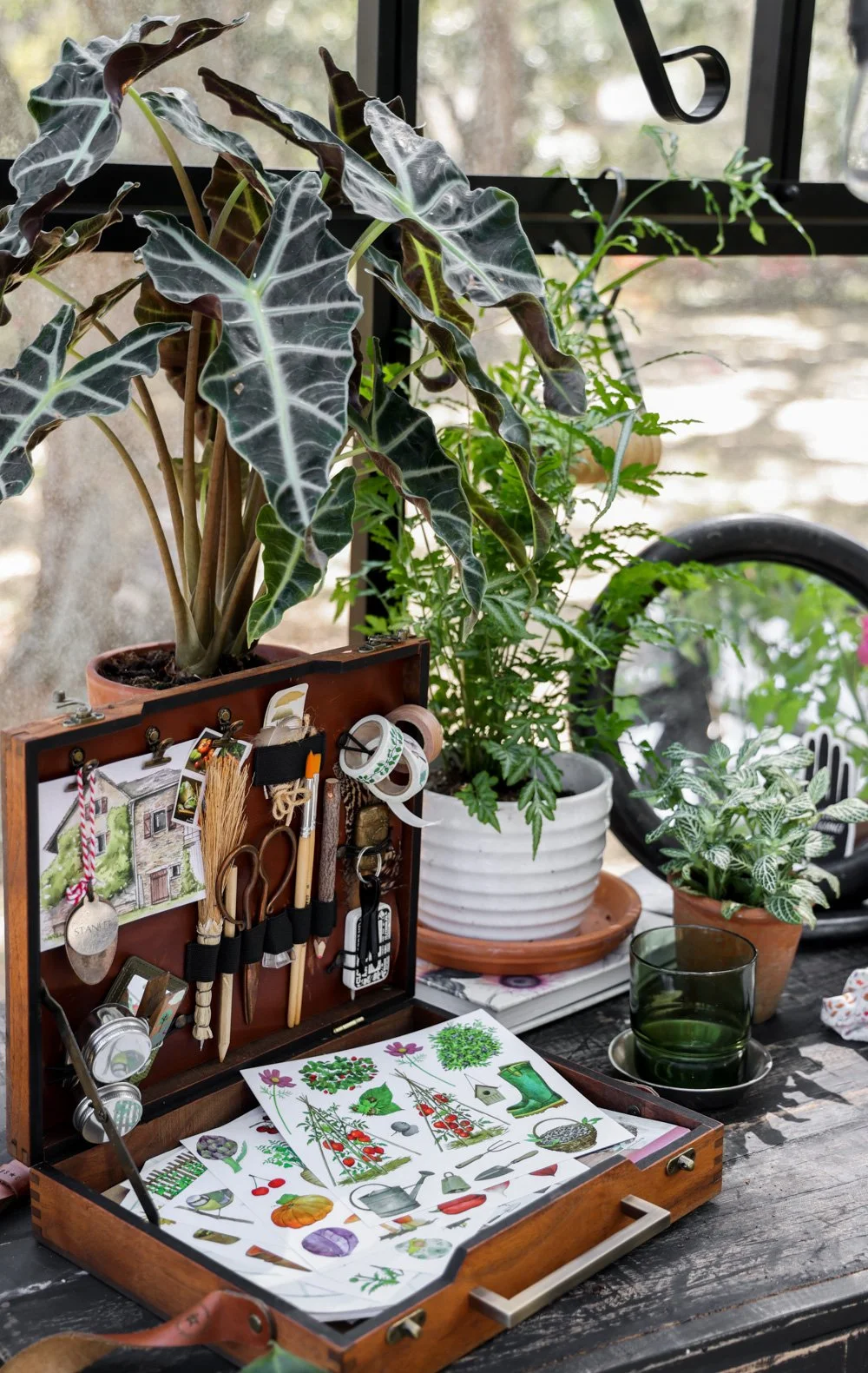 Biophilic Design: The Greenhouse Office (Brick Floor Update) — The Tiny ...