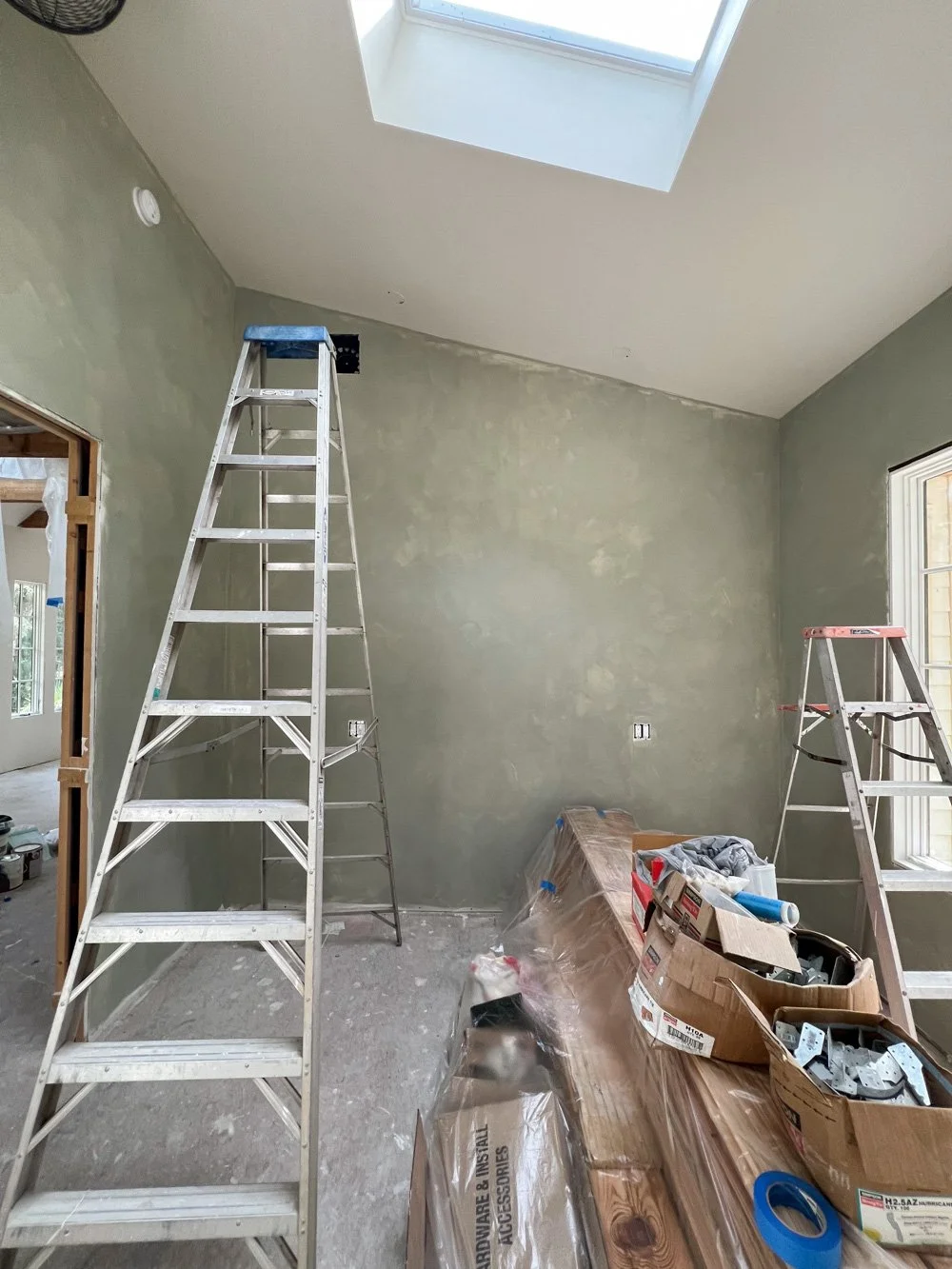 Lime Painting the Cottage Walls — The Tiny Canal Cottage