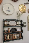 Create the Look: Upcycled Spice Rack Wall — The Tiny Canal Cottage