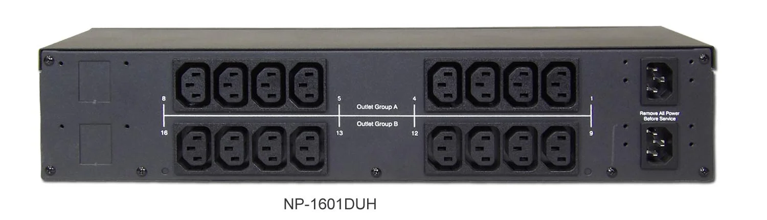 NP-1601DU 16 Outlet PDU —Switched PDUs—Synaccess Networks Inc. | Power ...