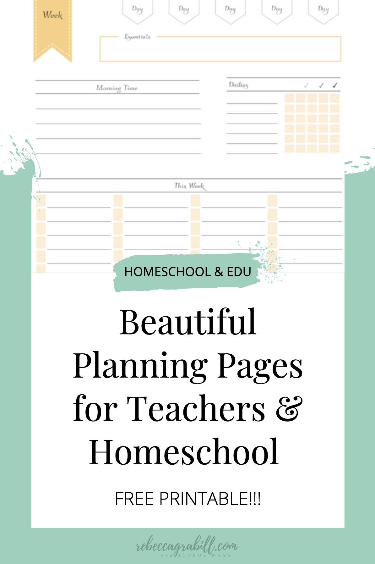 It's Almost Back to School! Printable Planning Pages for Home or ...