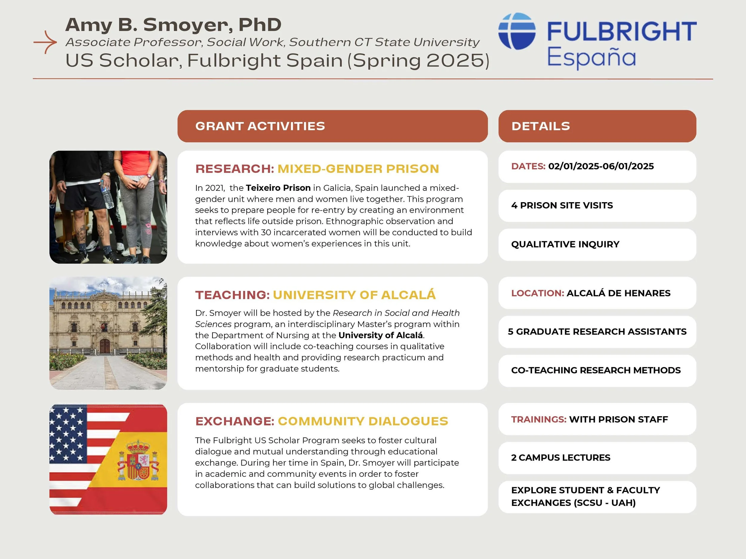 Mixed-Gender Prisons in Spain — Amy B. Smoyer, PhD