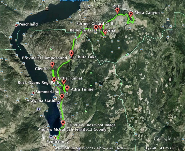 The Route — Okanagan Trestles Tour