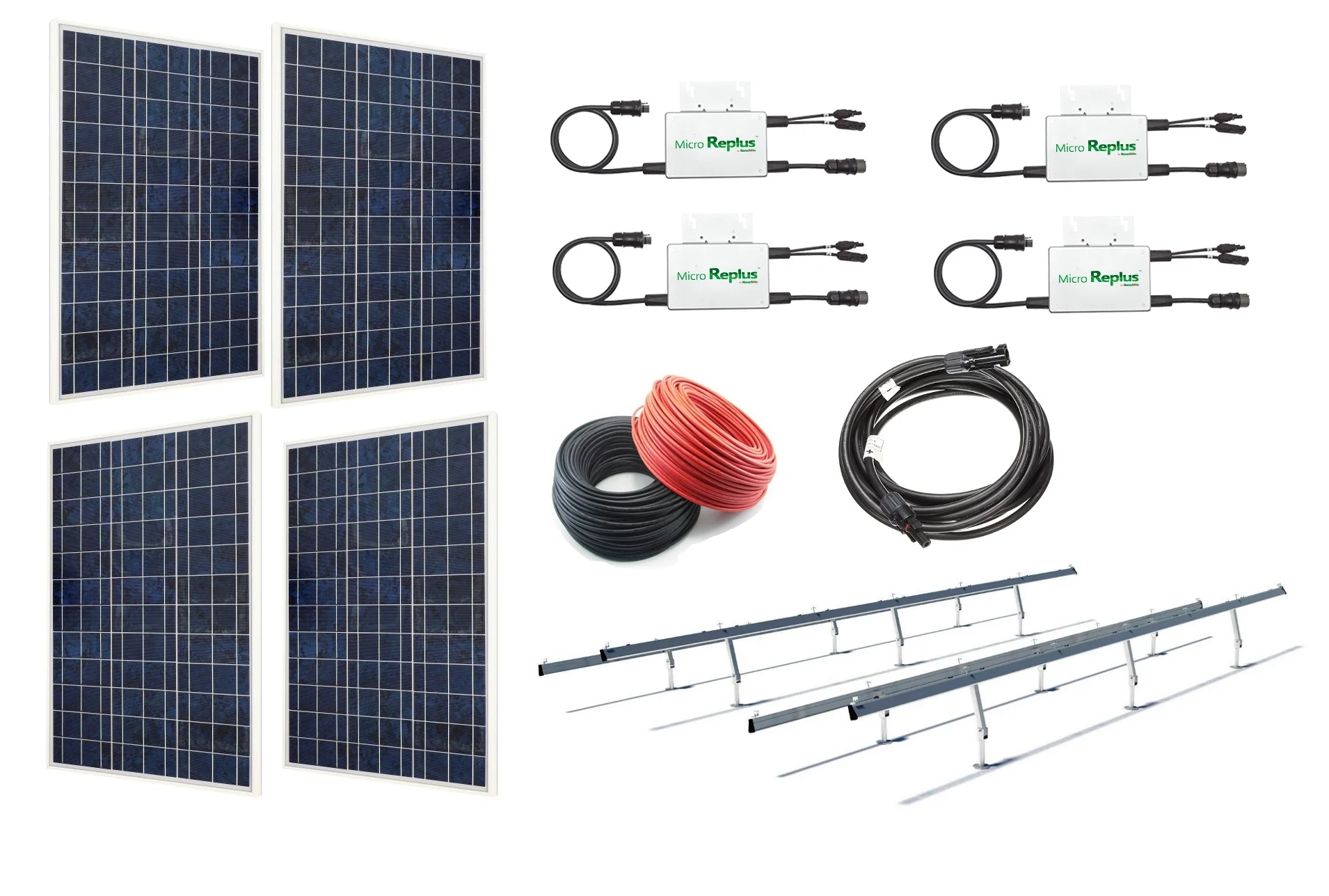 Grid Tie Solar Power Systems Kits with Micro Inverters | WindSoleil ...