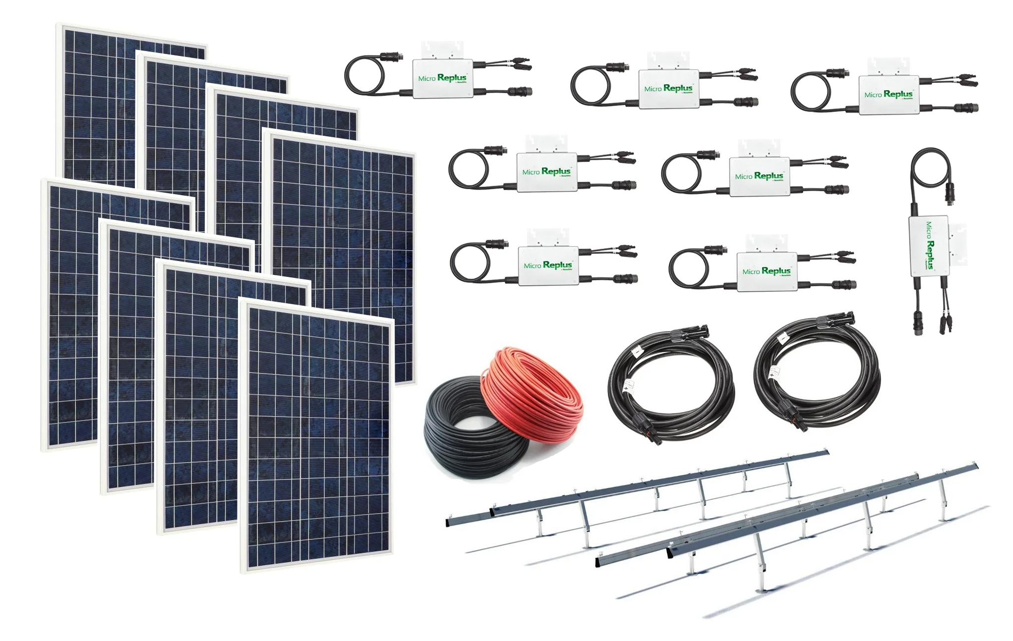 Grid Tie Solar Power Systems Kits With Micro Inverters WindSoleil grid-tie-solar-power-systems-kits-with-micro-inverters-windsoleil