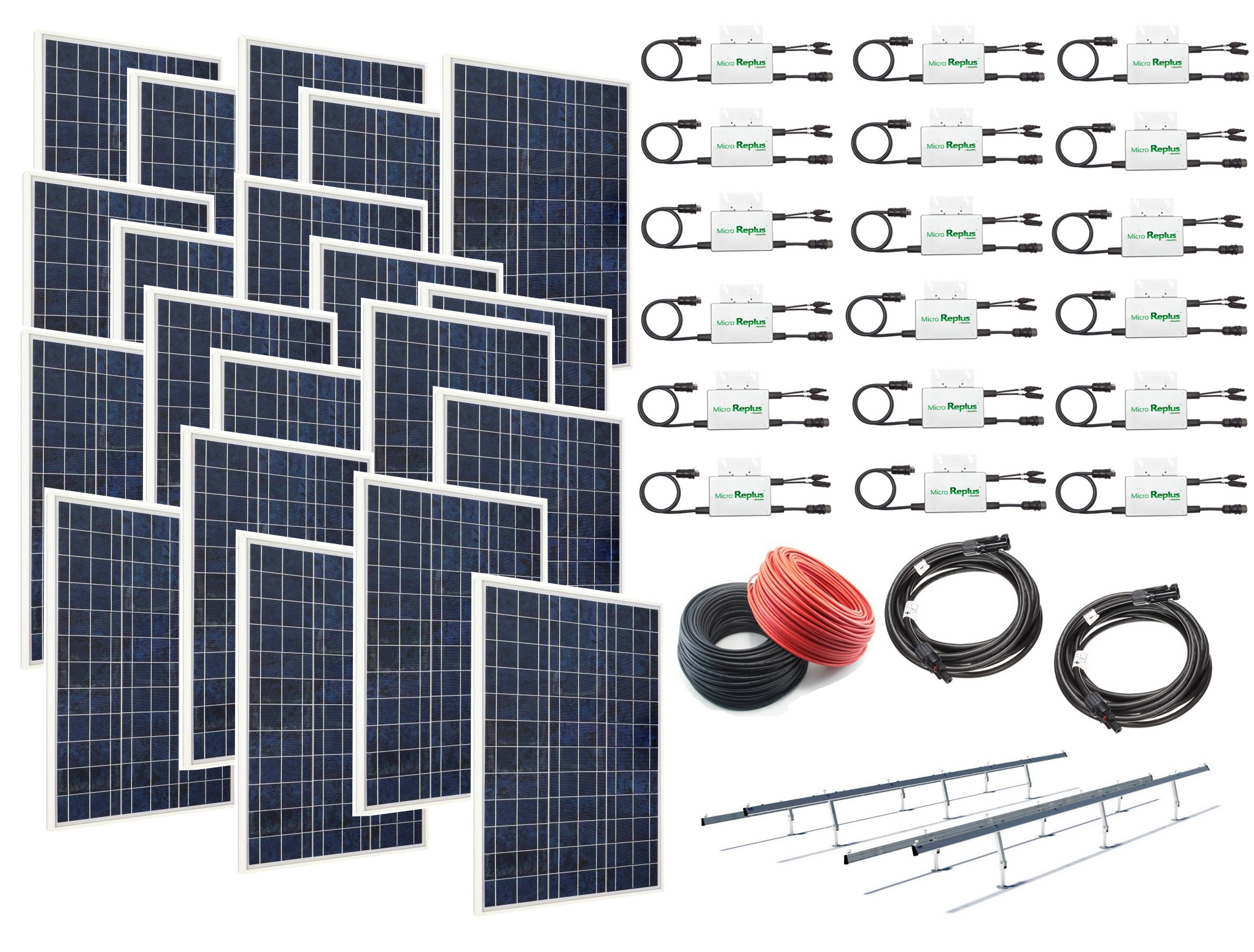 Grid Tie Solar Power Systems Kits with Micro Inverters | WindSoleil ...
