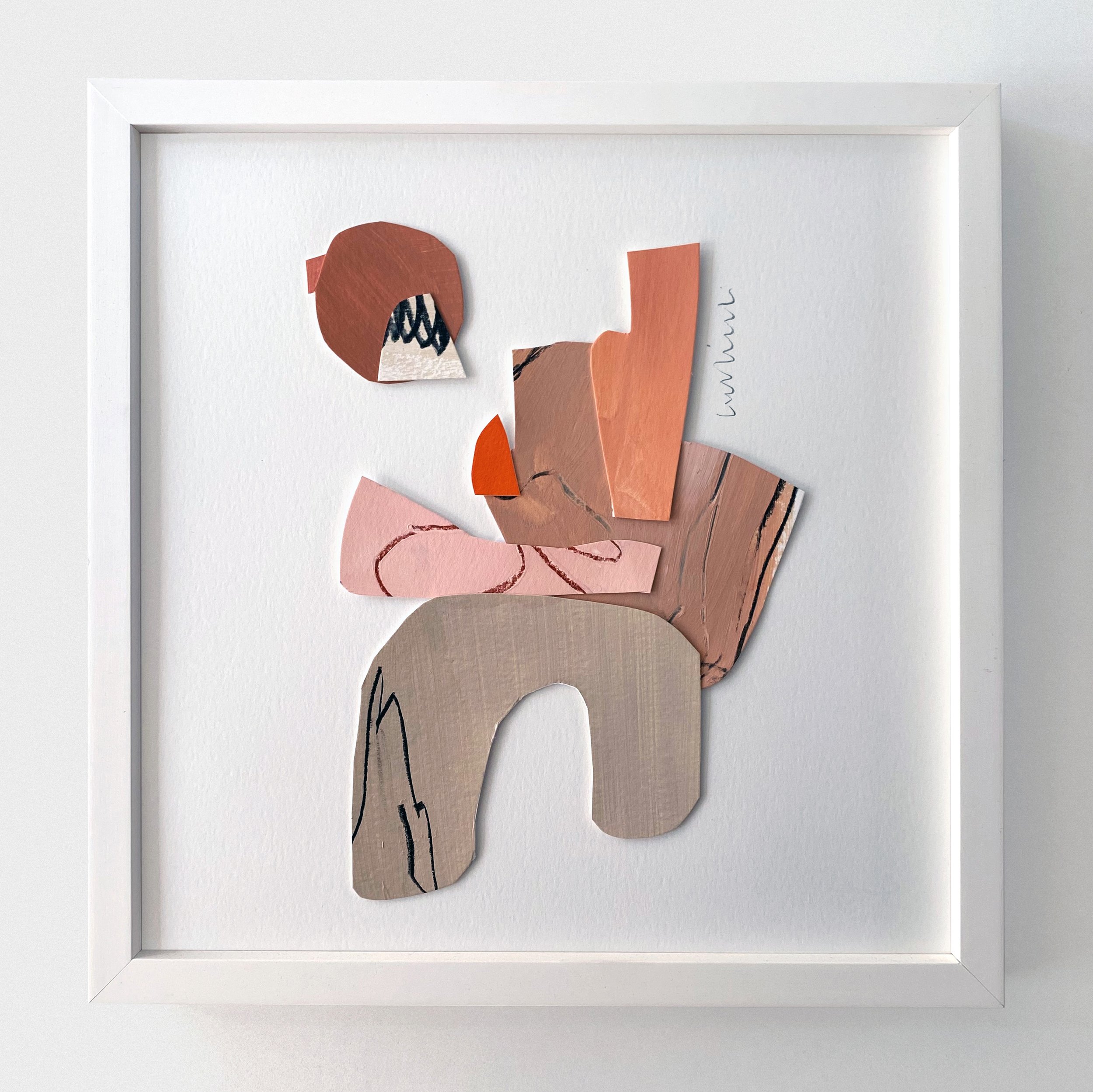 Lebenszeit, Collage 04 • 30x30cm • gerahmt — Farina Kuklinski Lebenszeit, Collage 04 • 30x30cm • gerahmt — Farina Kuklinski