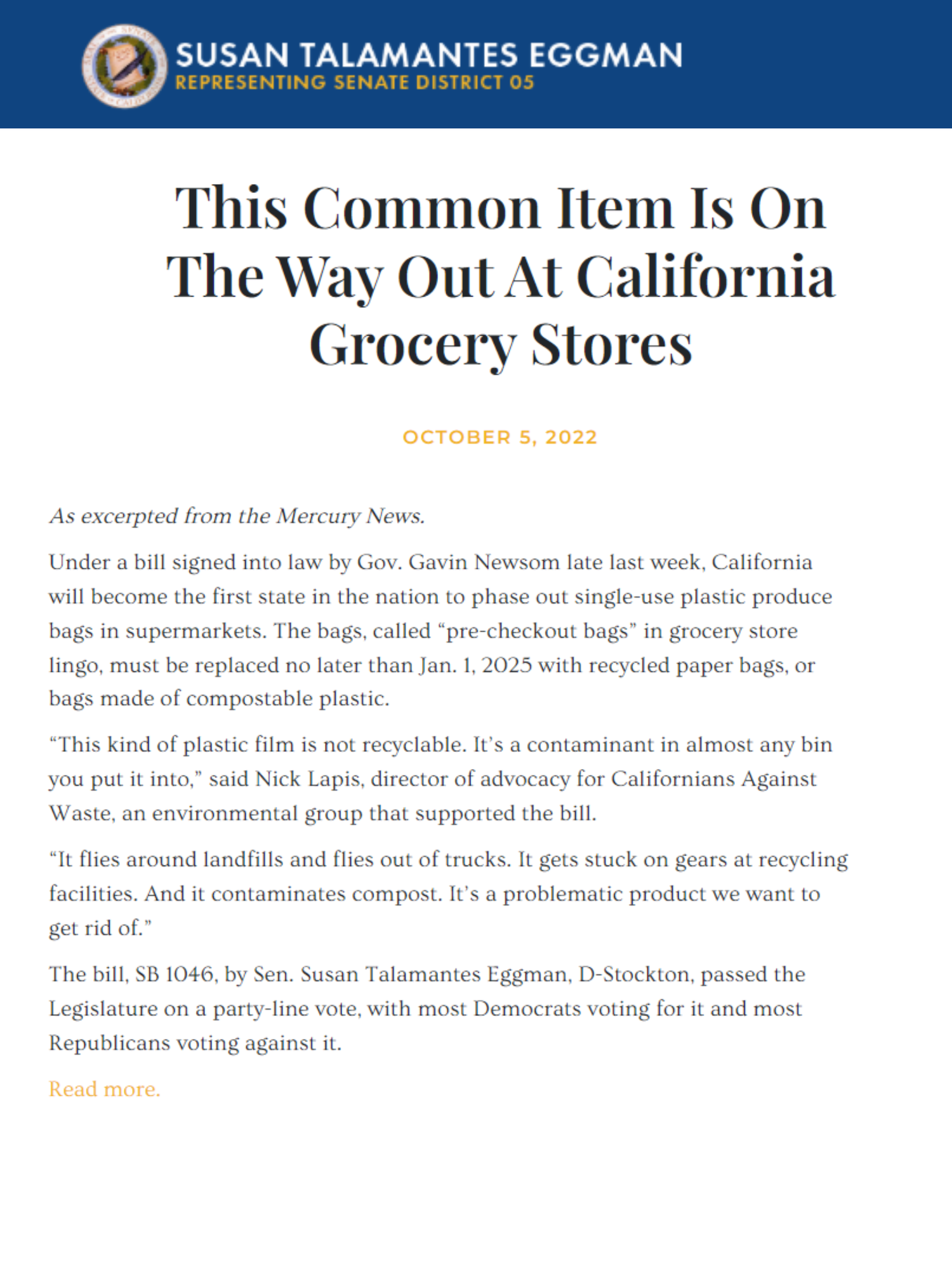 SB 1046 (Eggman & Gonzalez)