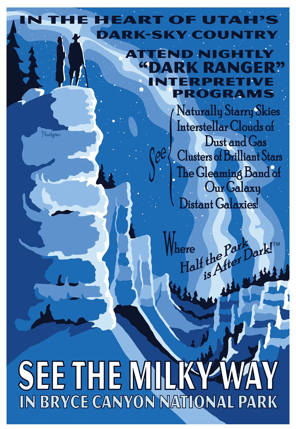 Milky Way Posters — Space Art Travel Bureau