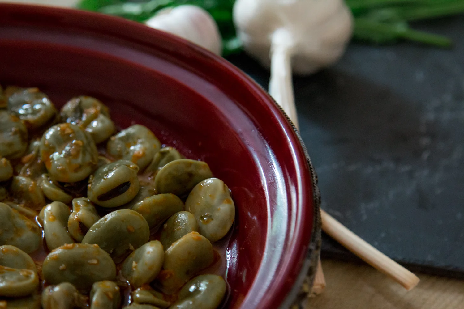 Moroccan Fava Beans Salad - Foul BIL ZEIT — My Moroccan Food