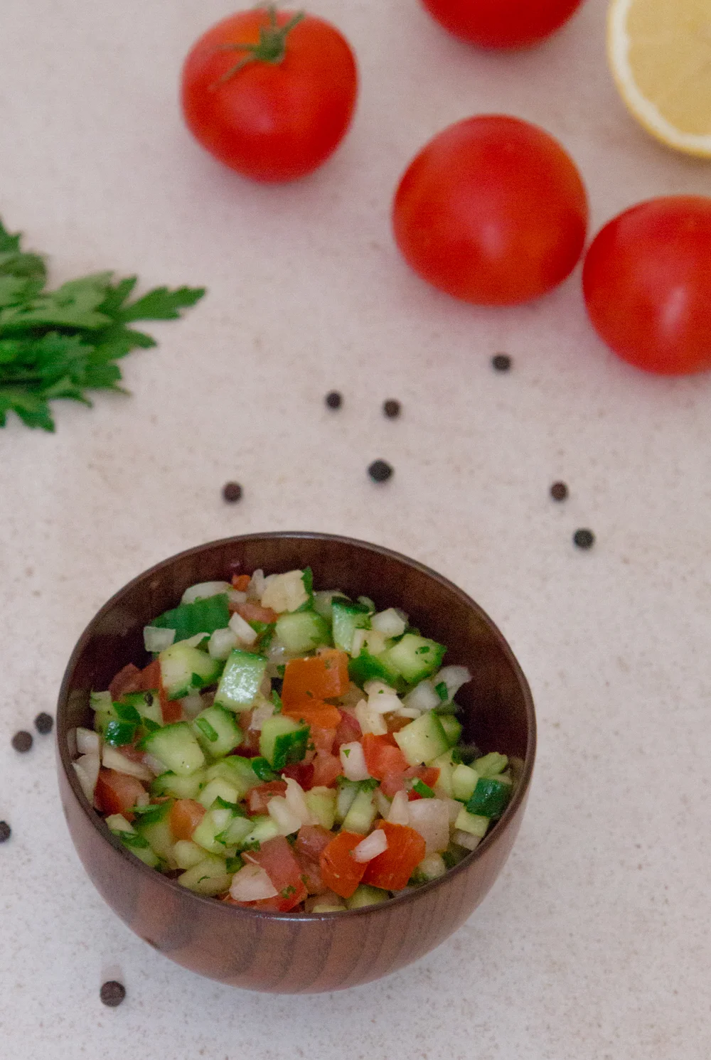 Moroccan Tomato and Cucumber Salad — My Moroccan Food