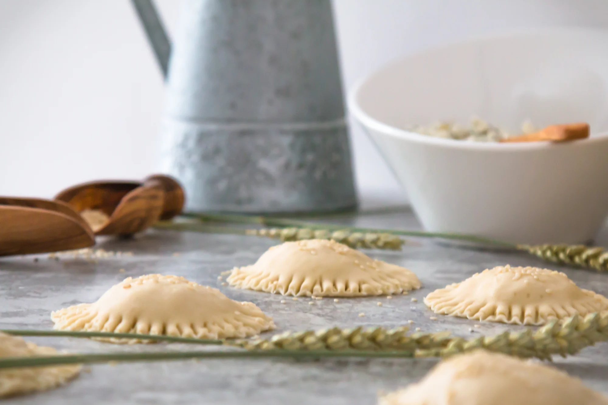 Feta and Preserved Lemon Mini Cheese Pie — My Moroccan Food