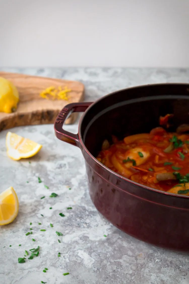 Quinoa and Shrimp Stuffed Squid Tagine — My Moroccan Food