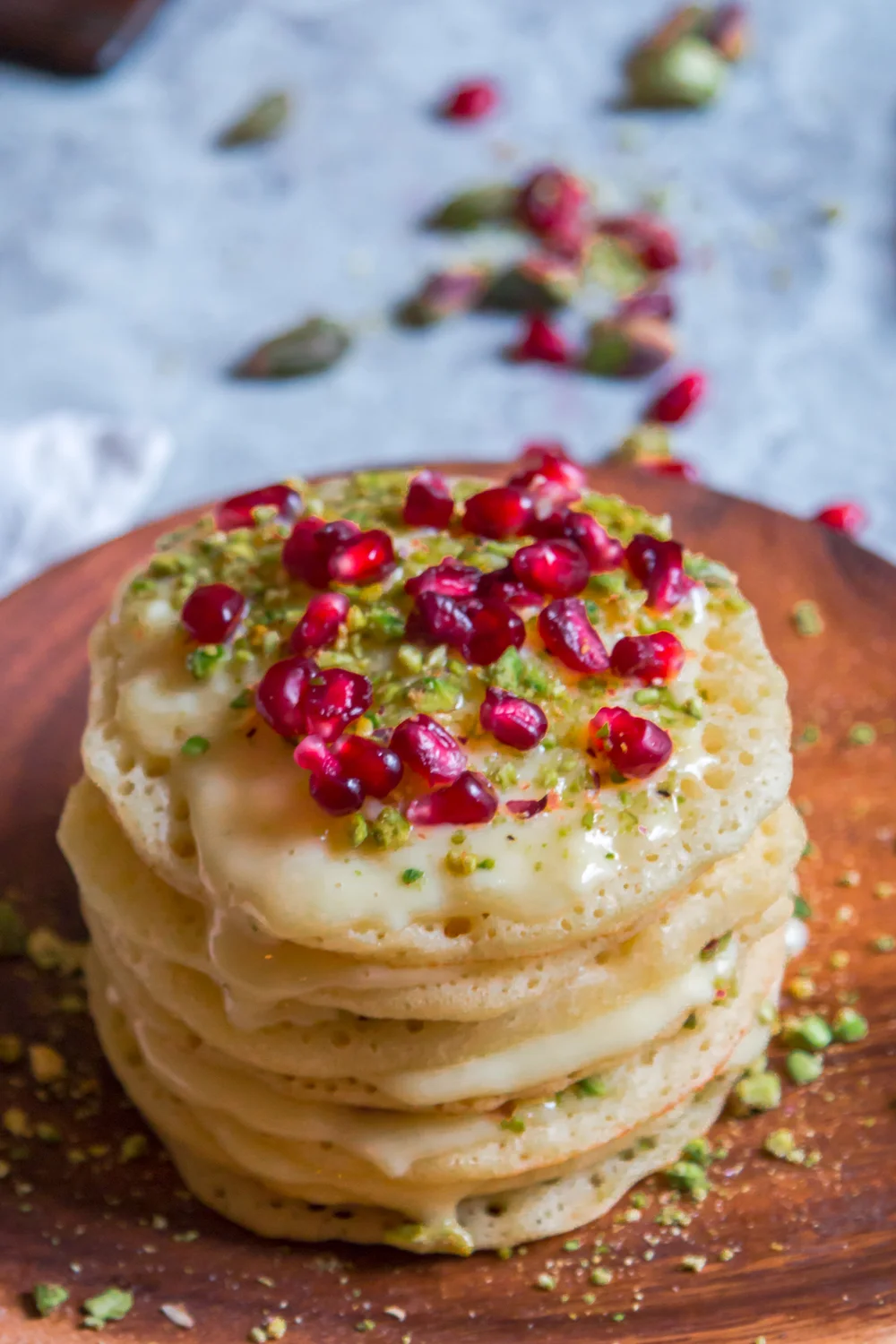 Moroccan Pancake Layer Cake - Baghrir Cake — My Moroccan Food