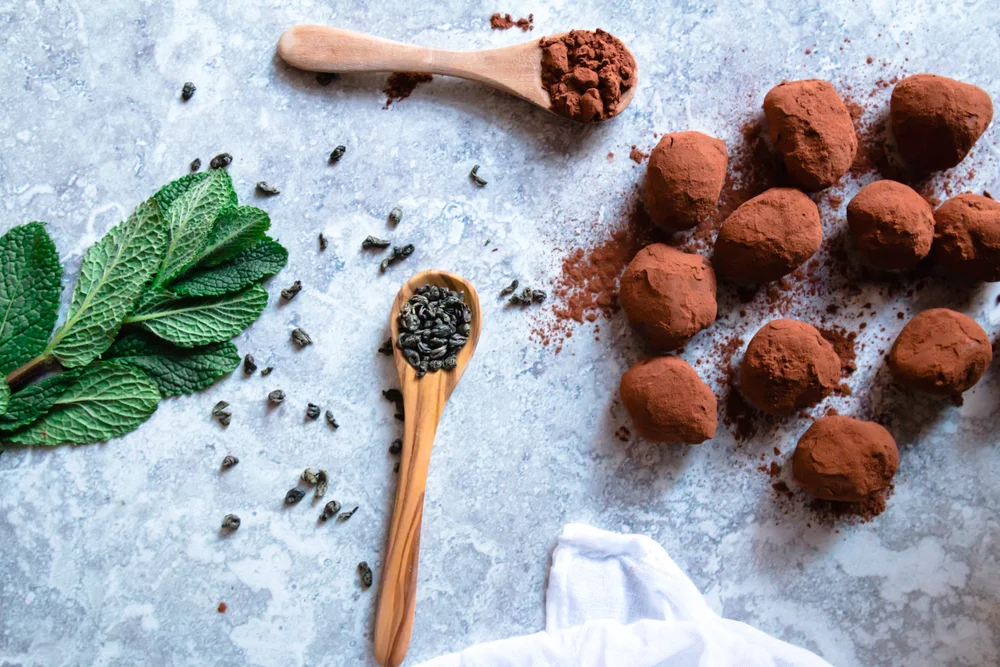 Moroccan Mint Tea Infused Chocolate Truffles — My Moroccan Food