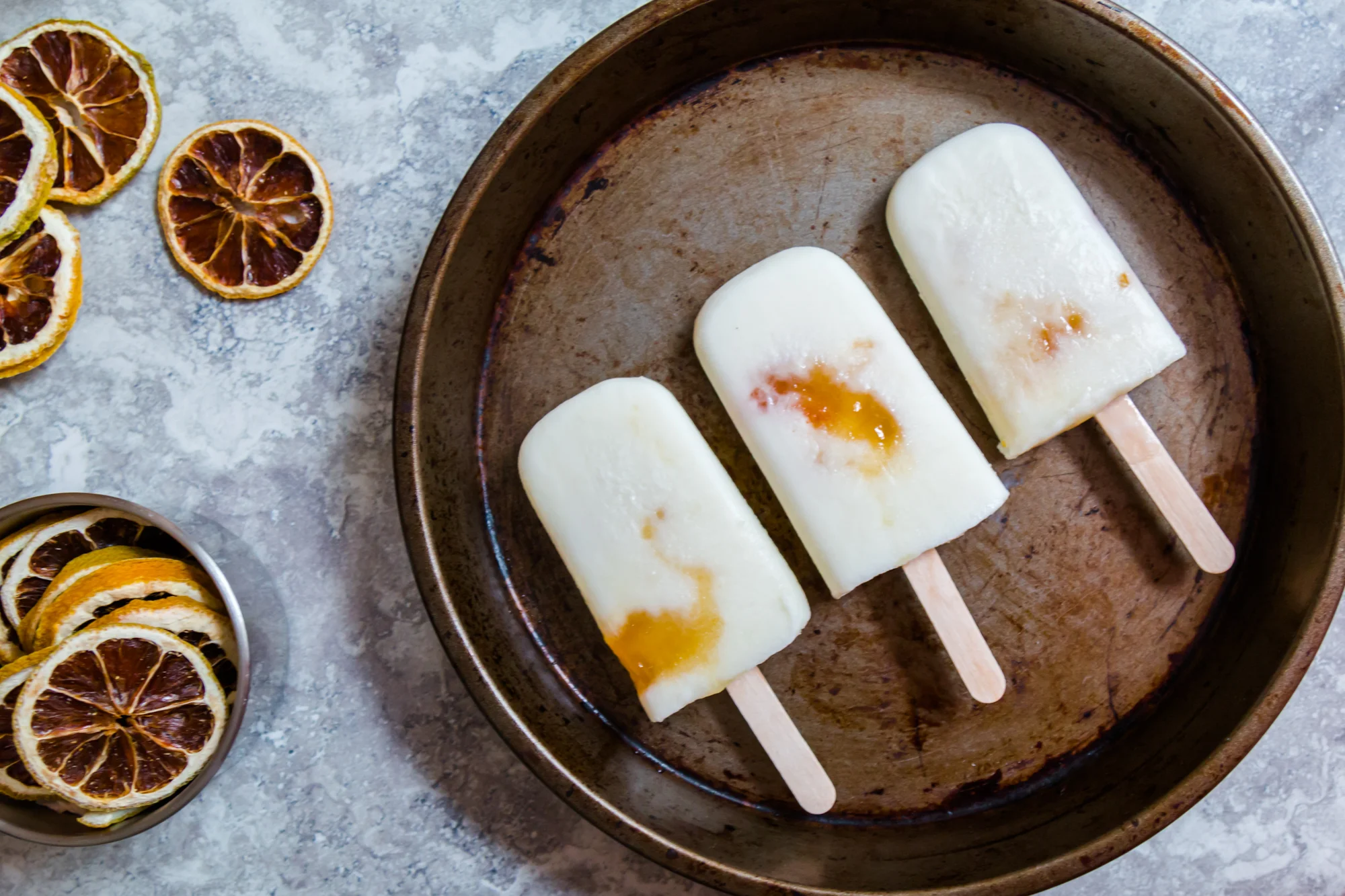 FroYo Orange Blossom Lemonade Popsicles — My Moroccan Food