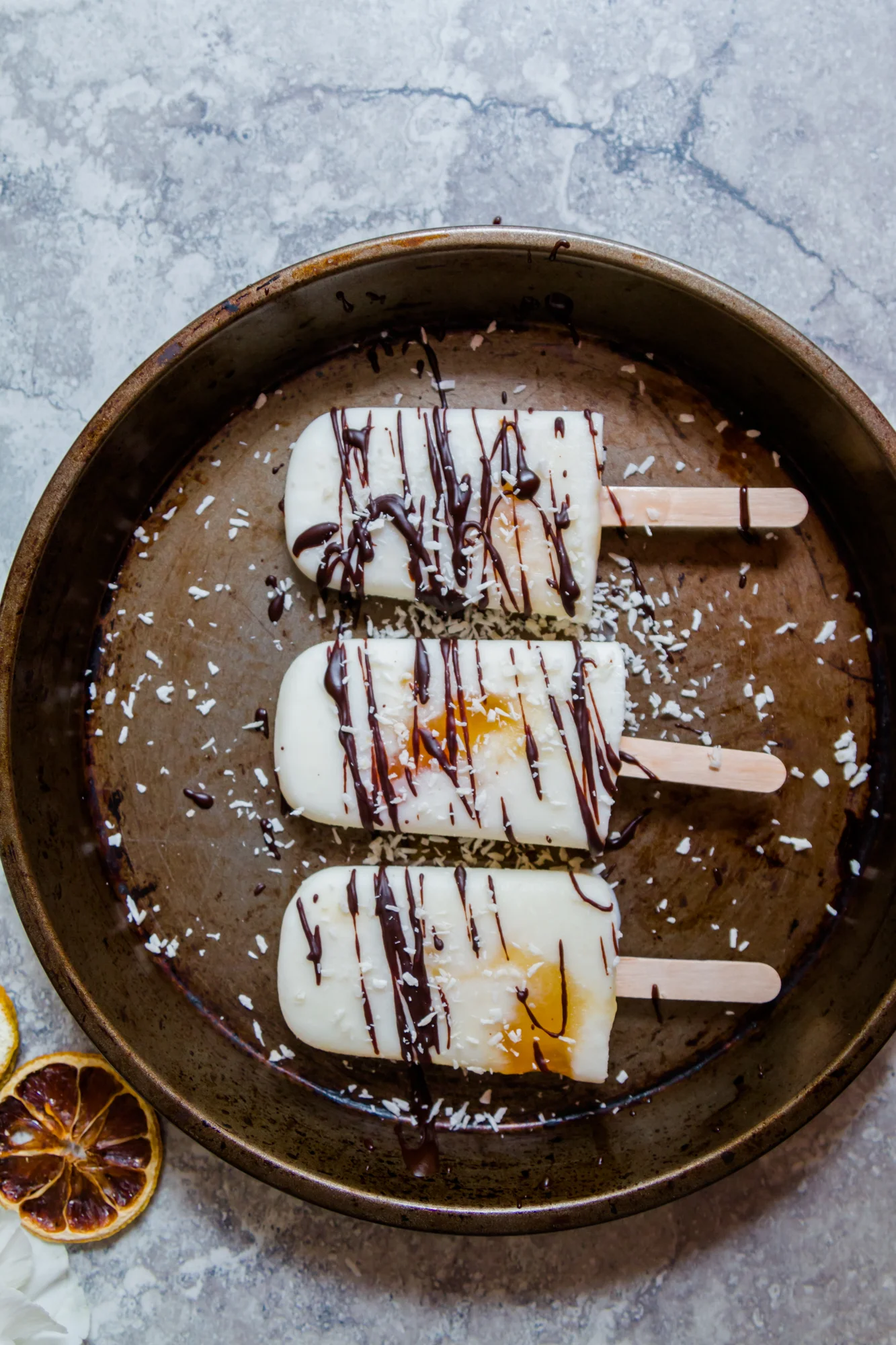 FroYo Orange Blossom Lemonade Popsicles — My Moroccan Food