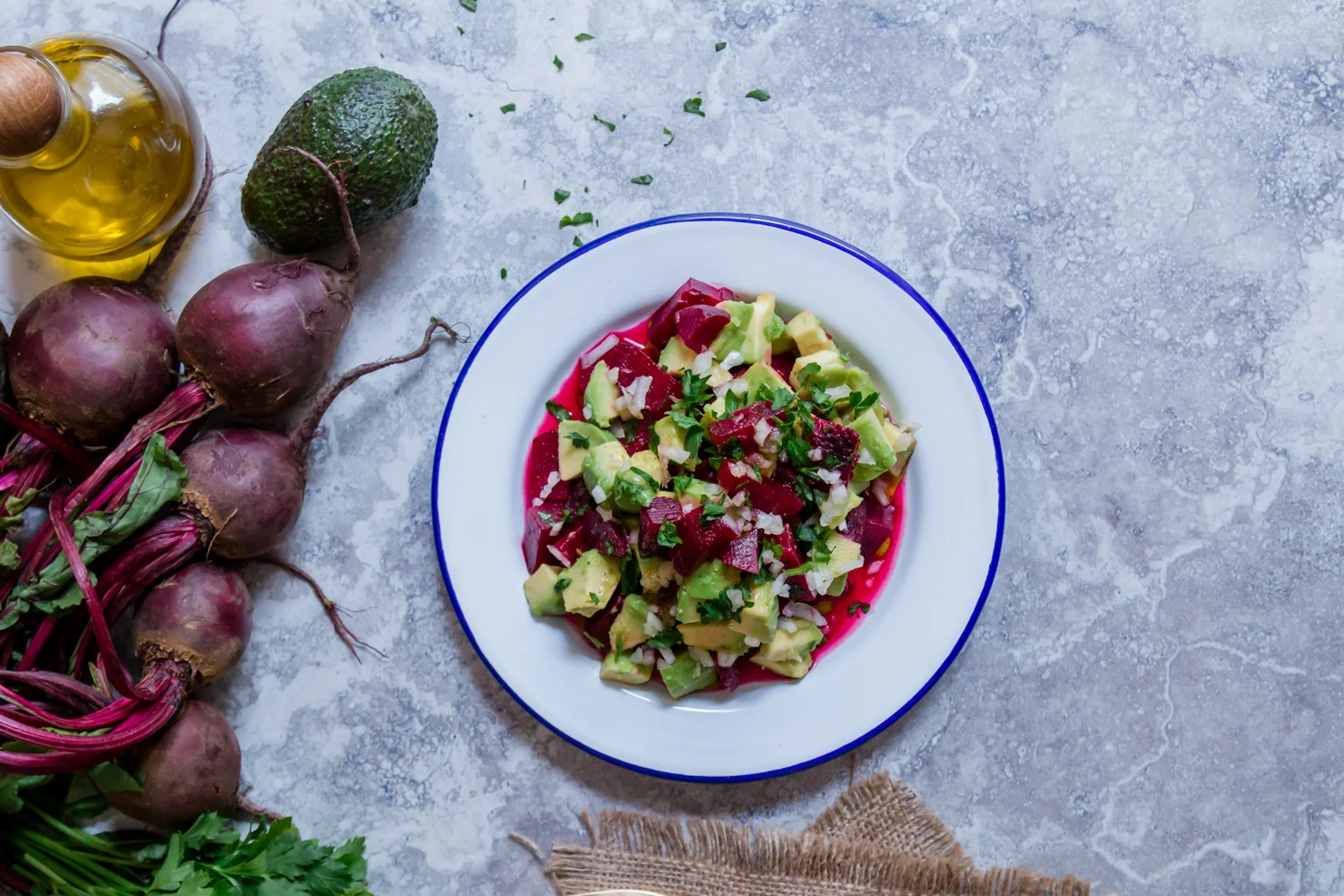Beetroot Salad with Chopped Avocado — My Moroccan Food