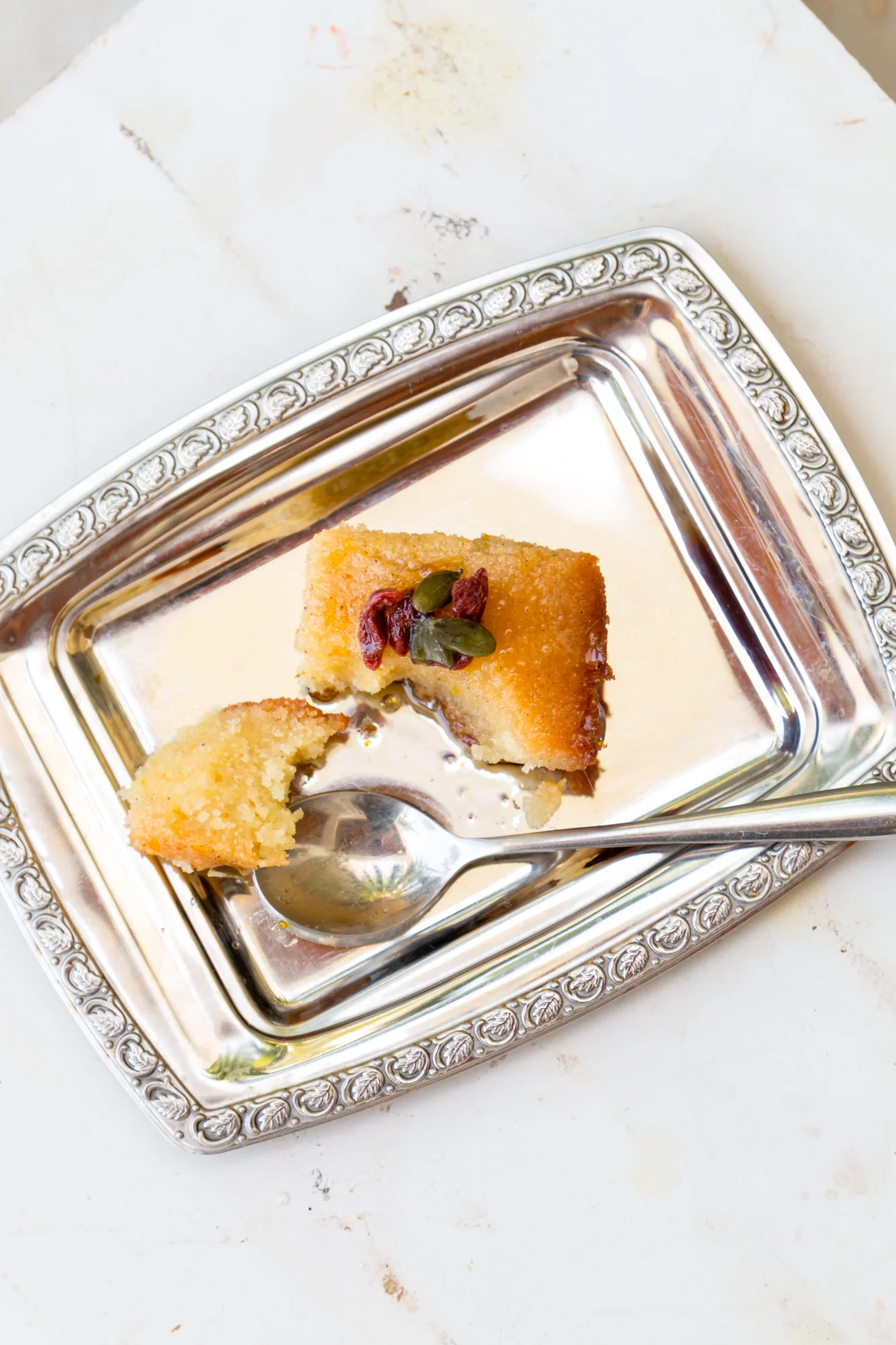 Buttermilk and Almond Basbousa with Orange and Cardamom Syrup — My ...