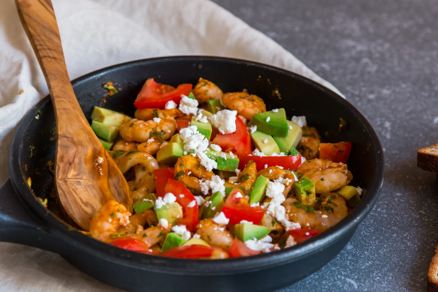 Chermoula Prawns and Calamari with Tomatoes and Avocado — My Moroccan Food