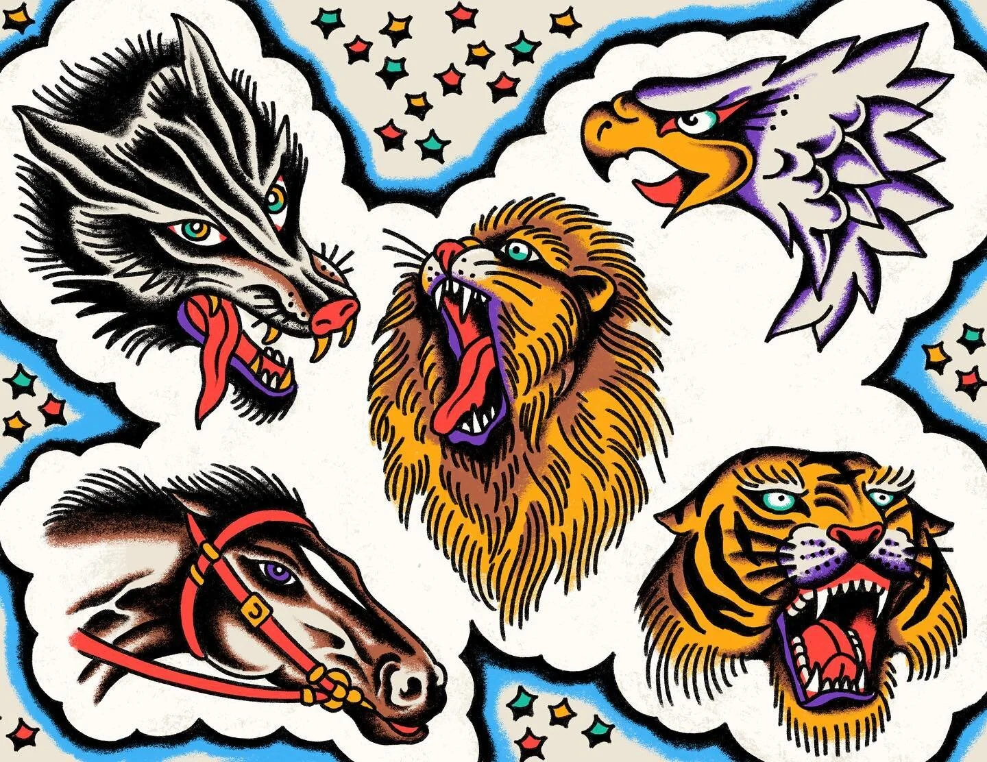 Sailor Jerry Wolf Head