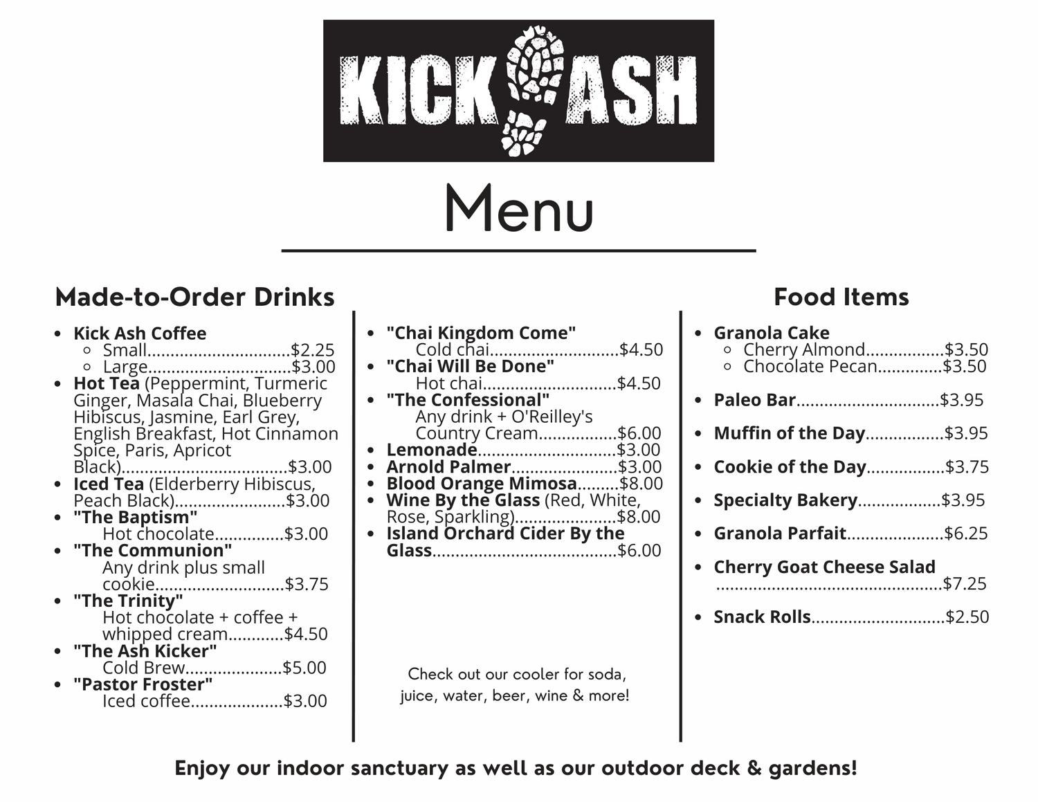 Menu — Kick Ash Products