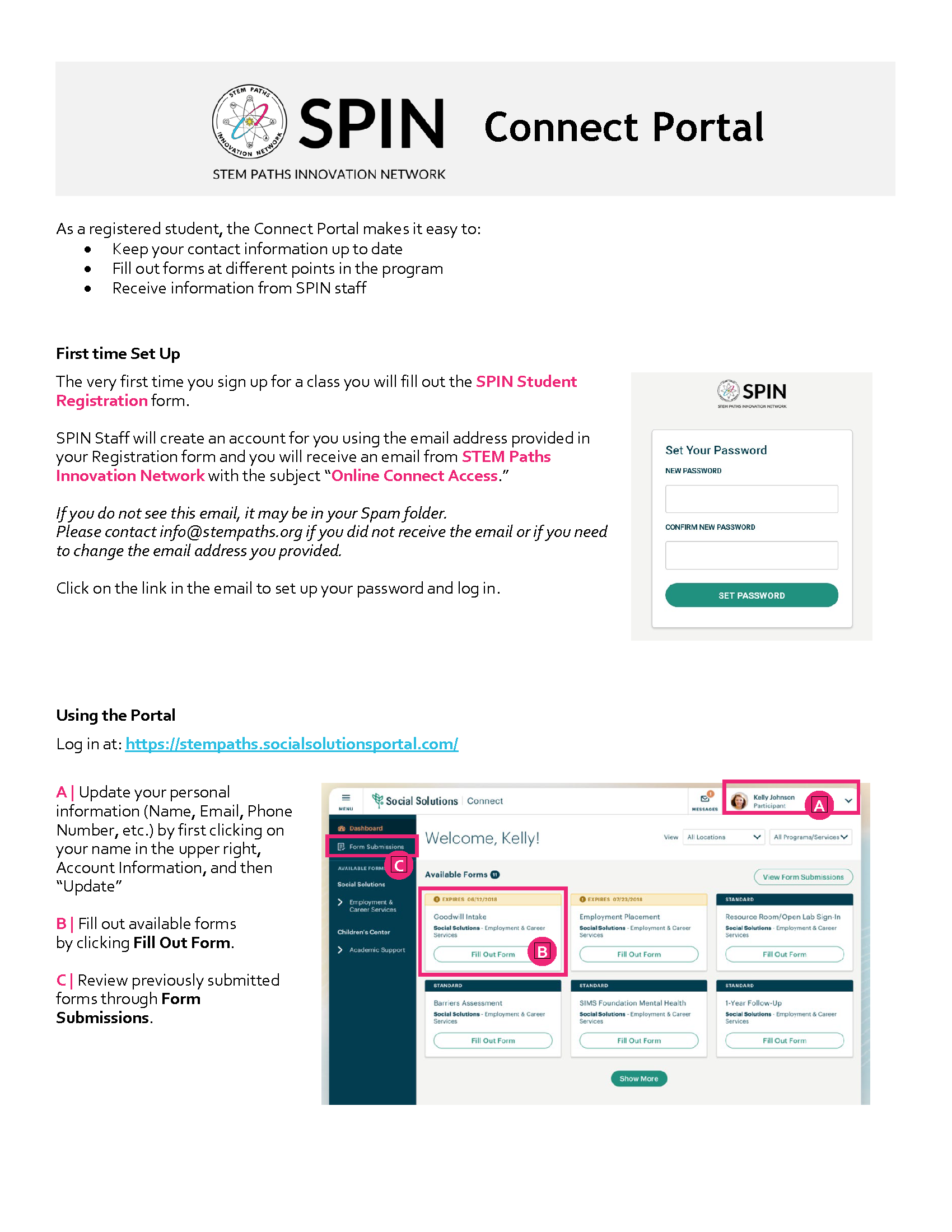 Connect Portal — STEM Paths Innovation Network