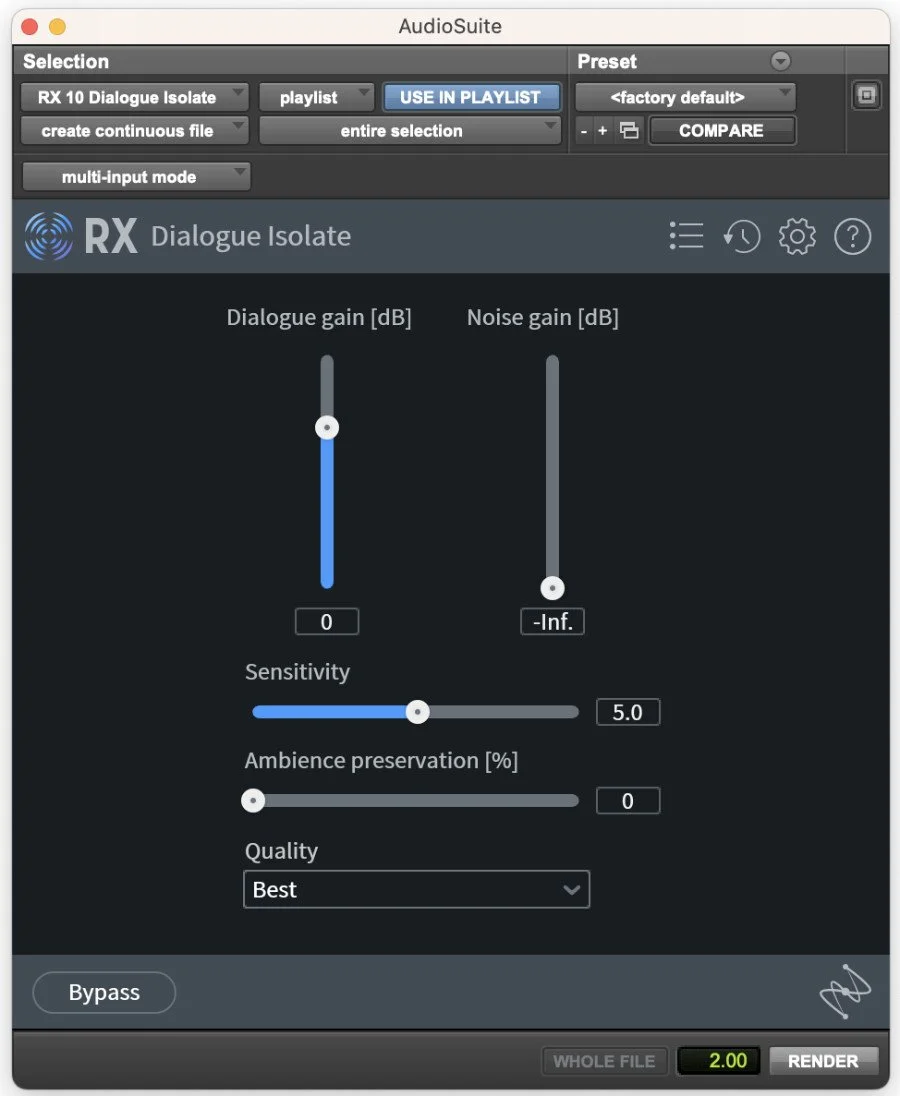 Dialogue Restoration Listening Test - Noise Reduction | Audio ...
