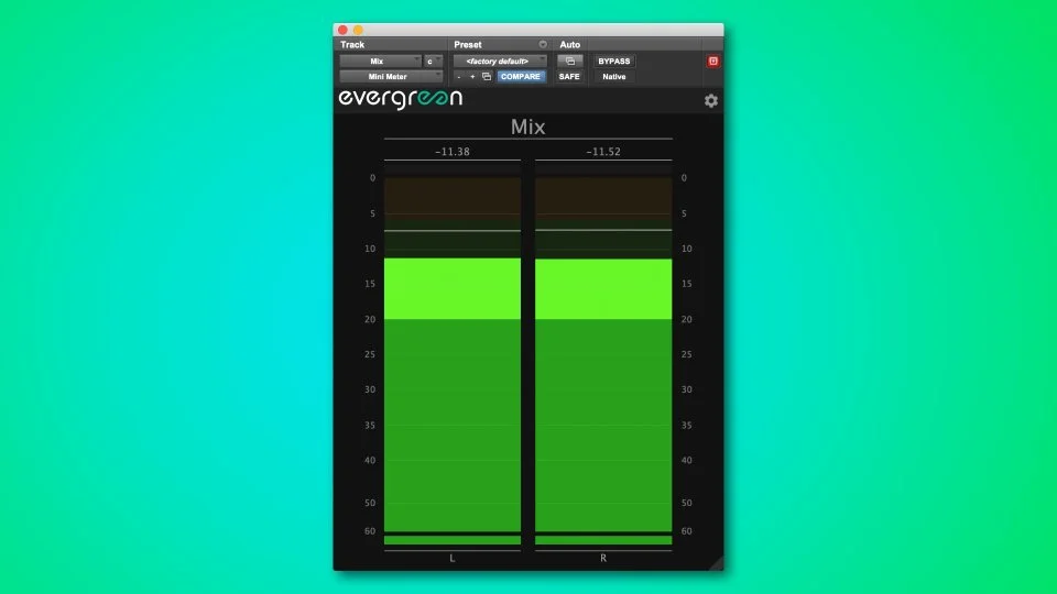 Free Plugin - Evergreen Audio Mini Meter | Production Expert