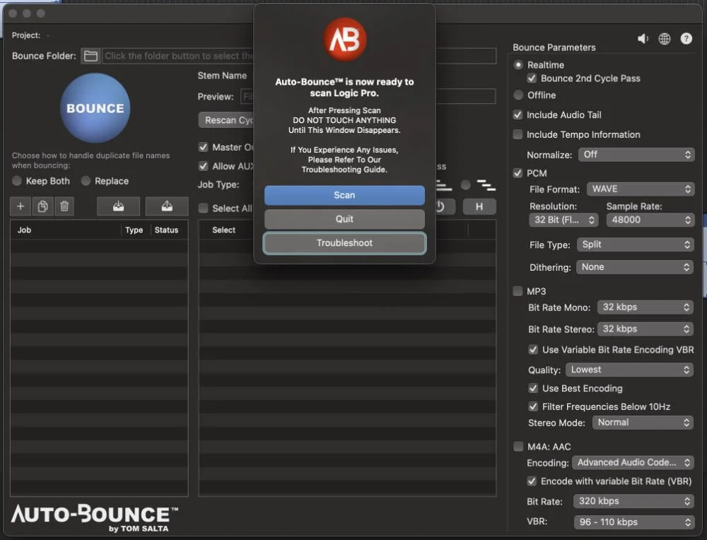 Auto-Bounce by Tom Salta - Automated Bounces For Logic Pro | Production Expert