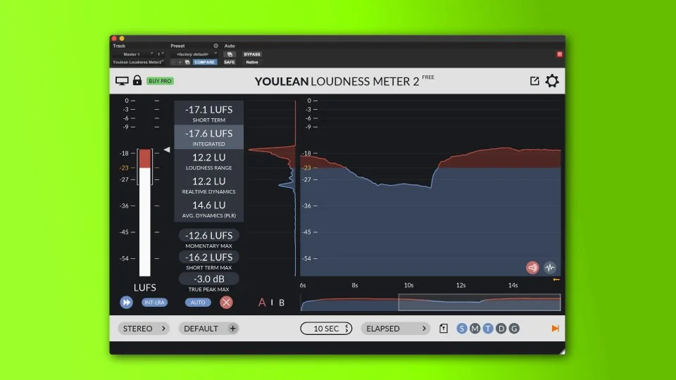 Free Plugin - Youlean Loudness Meter 2 | Production Expert