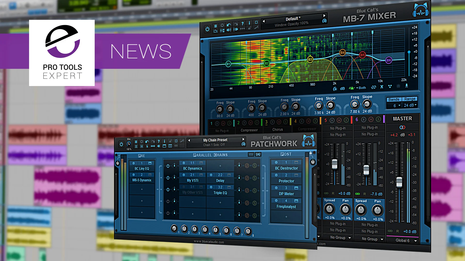 Blue Cat Audio Launch MB-7 Mixer V3 & Patchwork V2 Plug-ins | Pro Tools ...