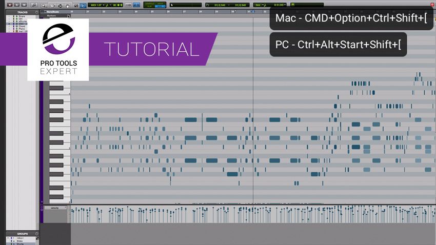 Pro Tools Tip - Edit Faster. Zoom Your MIDI To Fill The Screen From ...