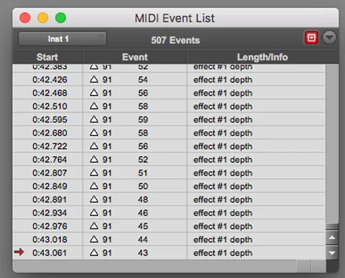 The Pro Tools MIDI Event List Can Help You See Your Controller's CC ...