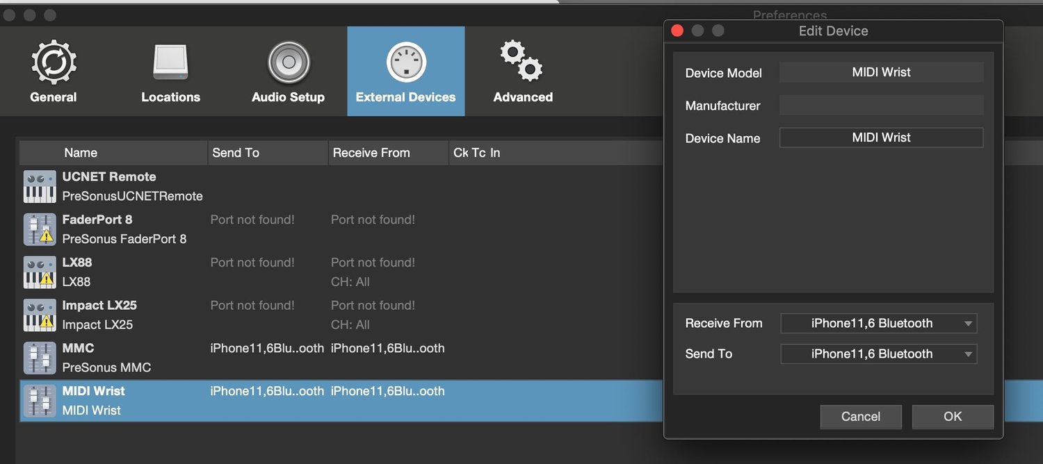You Can Control Studio One With Apple Watch Using MidiWrist ...