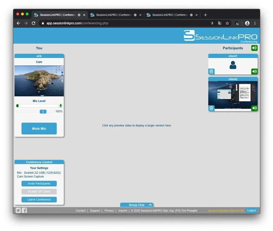 How To Use SessionLinkPRO During The COVID-19 Lock Down - A User Shares ...