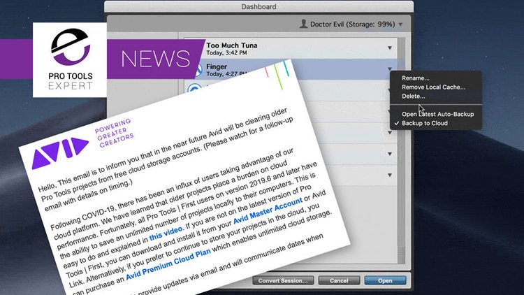 Pro Tools First Users Important News - Avid Planning To Clear Down ...