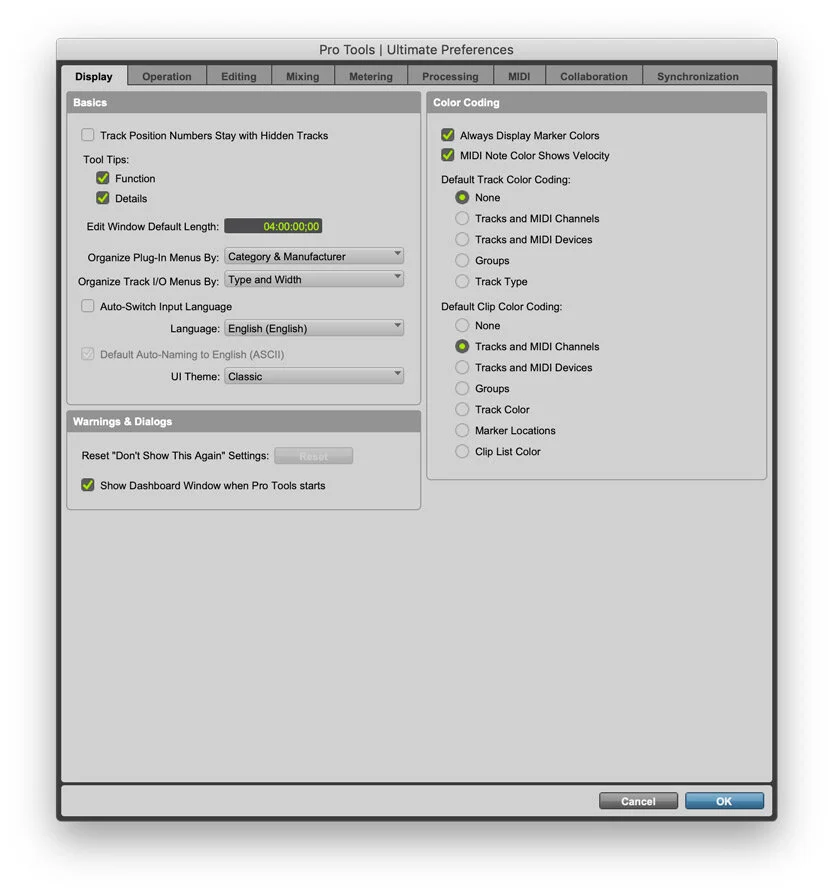 Pro Tools Preferences - Why So Many Choices? | Pro Tools - The leading ...