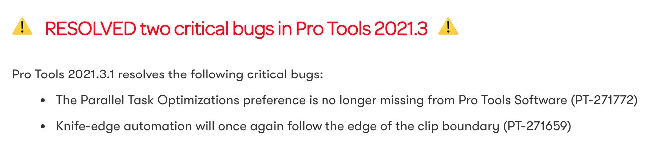 Avid Pro Tools 2021.3.1 Announced | Pro Tools - The leading website for ...