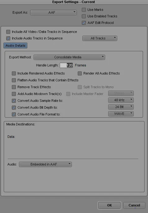 How To Create A Pro Tools Friendly AAF From Avid Media Composer ...