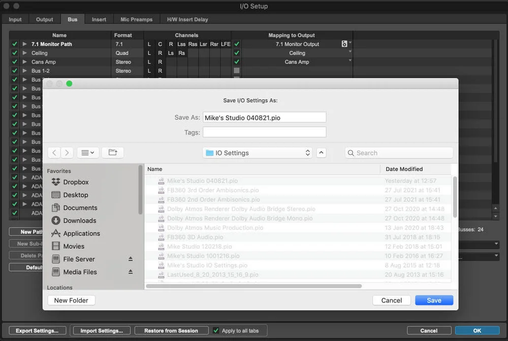 How To Configure And Backup The I/O Setup Window In Pro Tools | Pro Tools - The leading website ...
