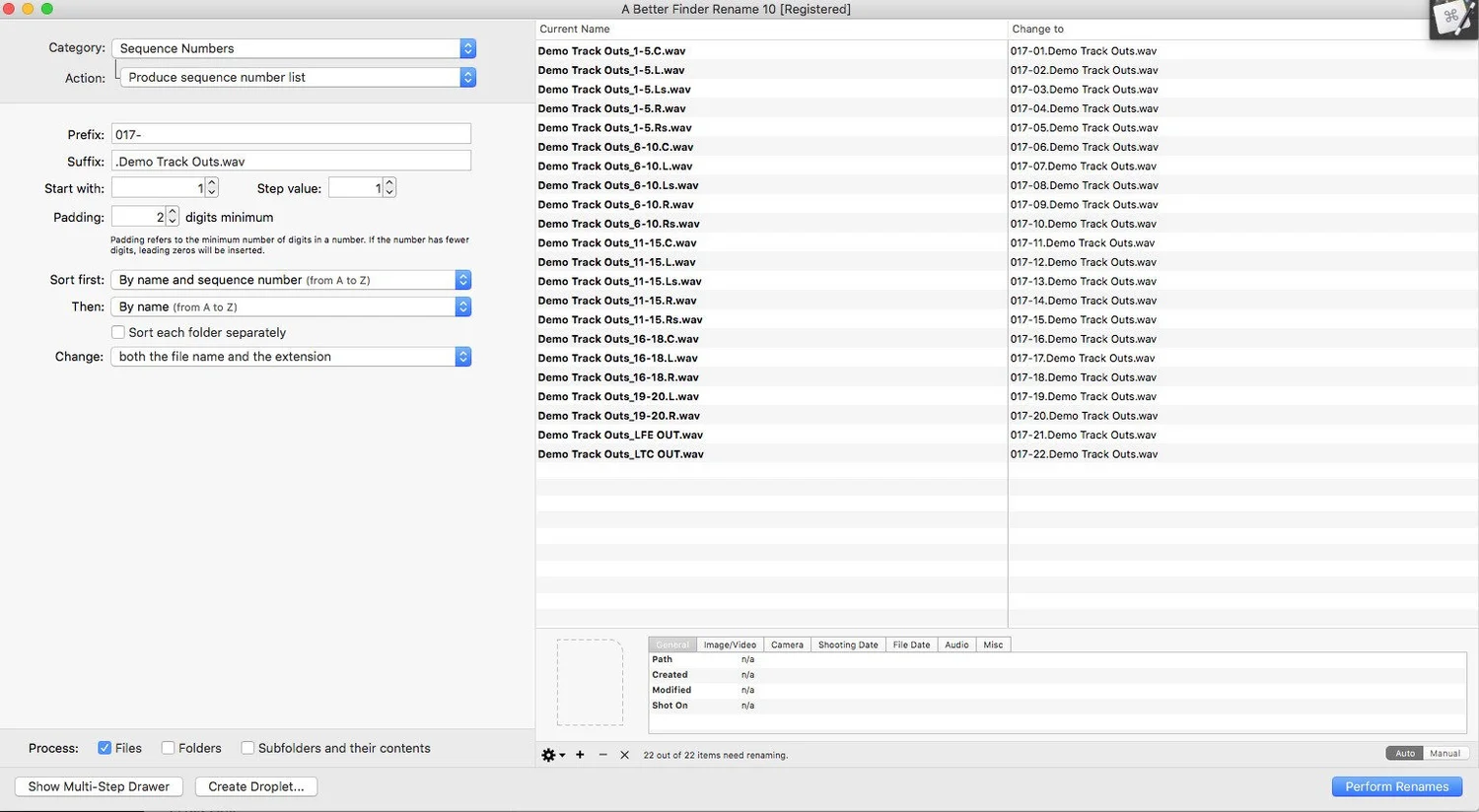 Bulk Renaming Audio Files For Delivery - Mac | Production Expert