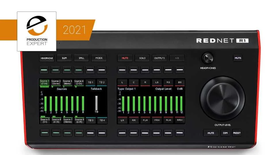 Focusrite RedNet R1 Monitor Controller Announced | Production Expert