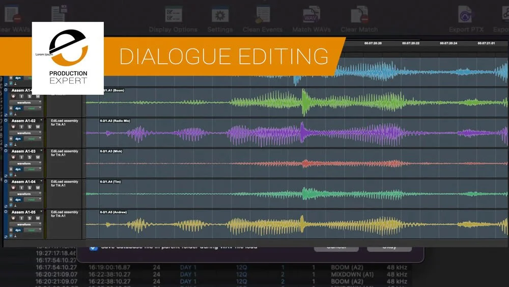 Dialogue Editing In Pro Tools With Sound In Sync EdiLoad | Production ...