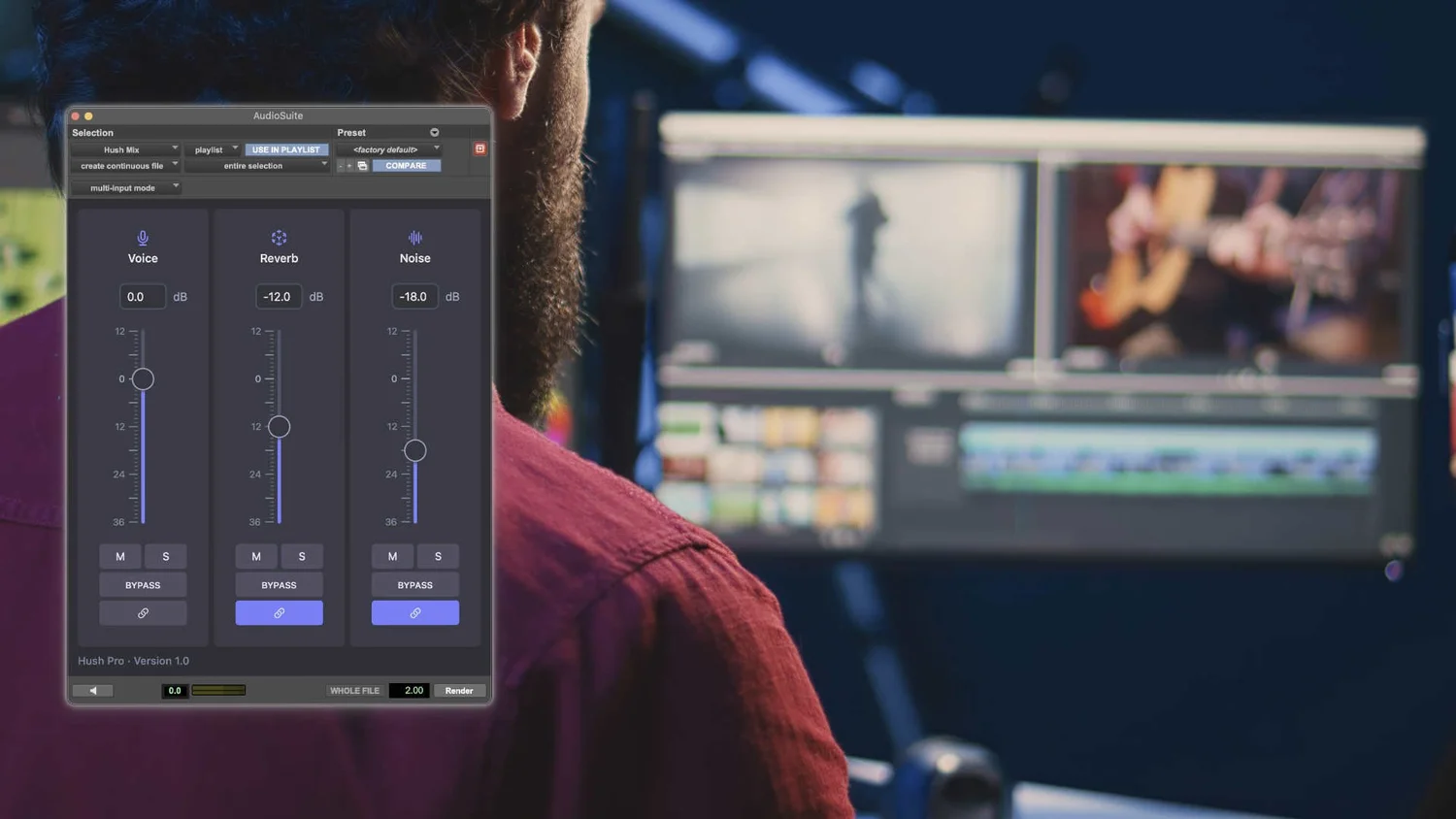 Using Hush Pro To Reduce Reverb And Noise In Dialogue Recordings ...