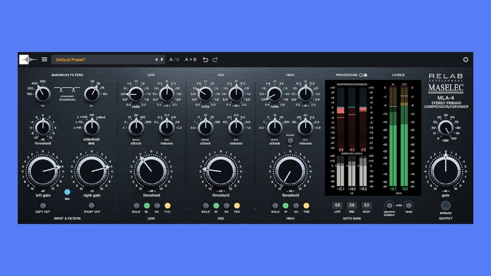 Relab & Maselec MLA-4 Triband Compressor/Expander Plugin Released ...