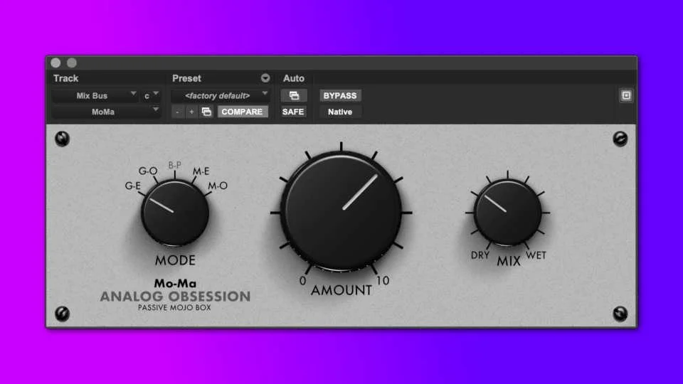 Free Plugin - Analog Obsession MoMa | Production Expert